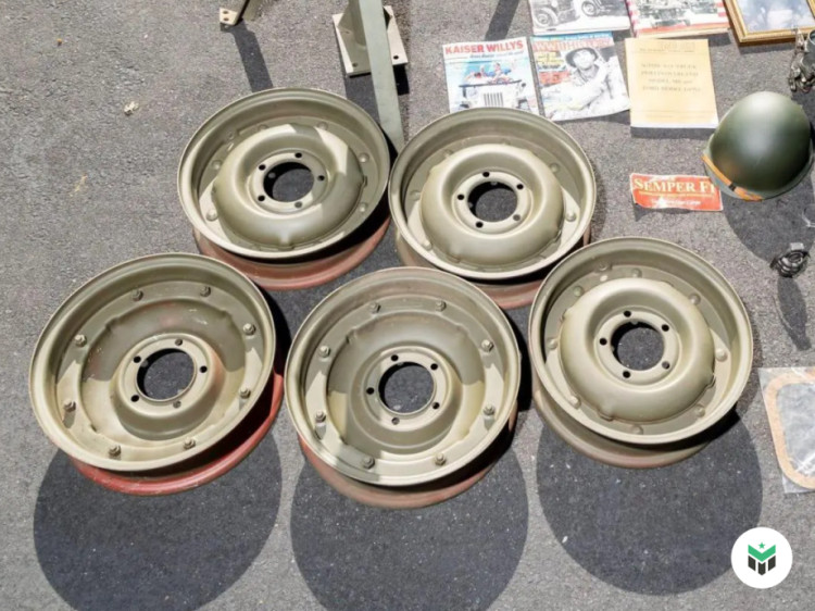Original military 16" Combat Wheel rims (set of 5) for sale $ 1,350 ...