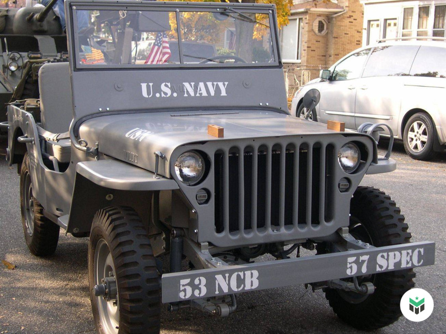 USN Seabees themed WWII Jeep for sale $ 25,000 - Miltrade